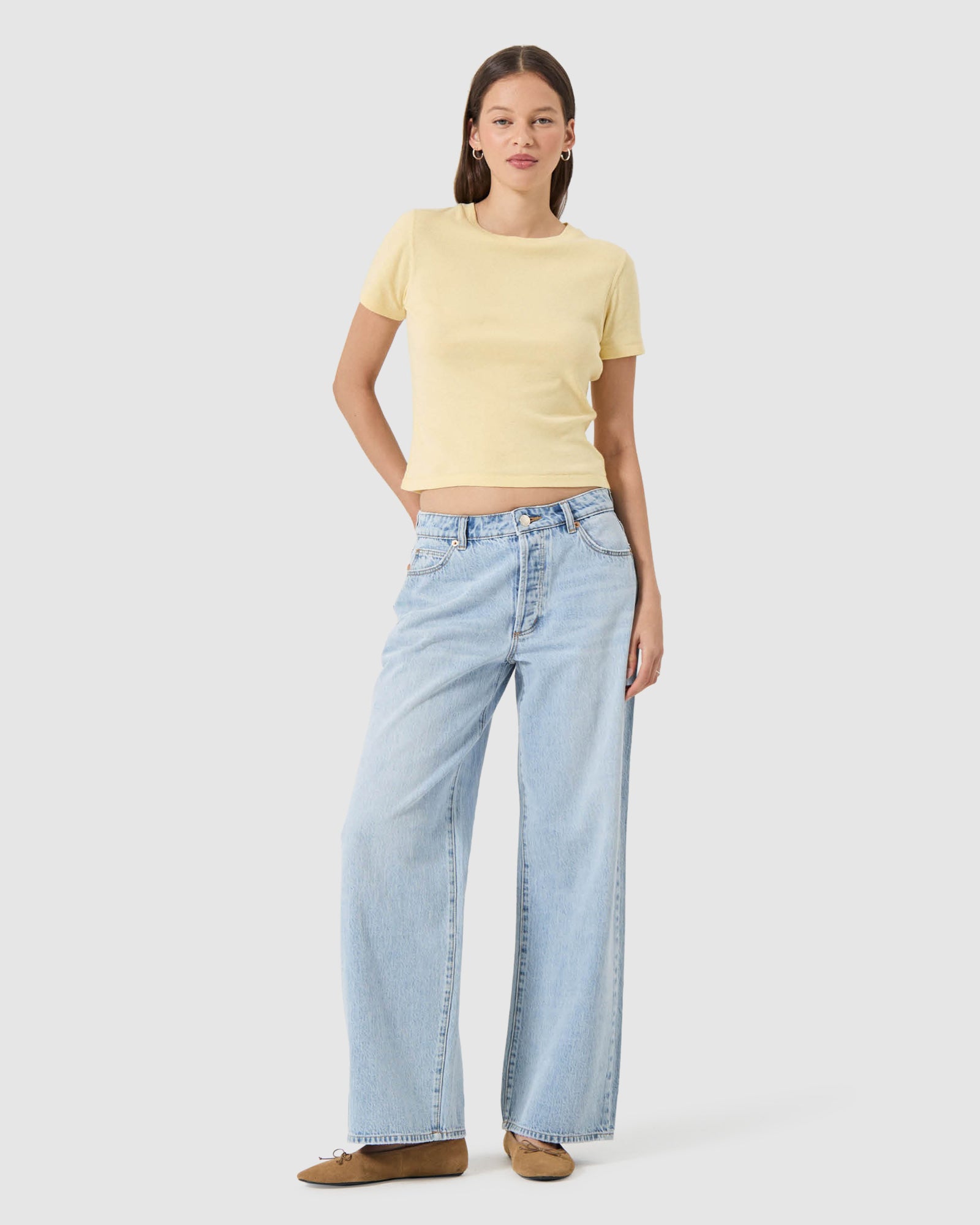 Kate Baggy Denim Jeans Breezy Blue – General Pants Co.