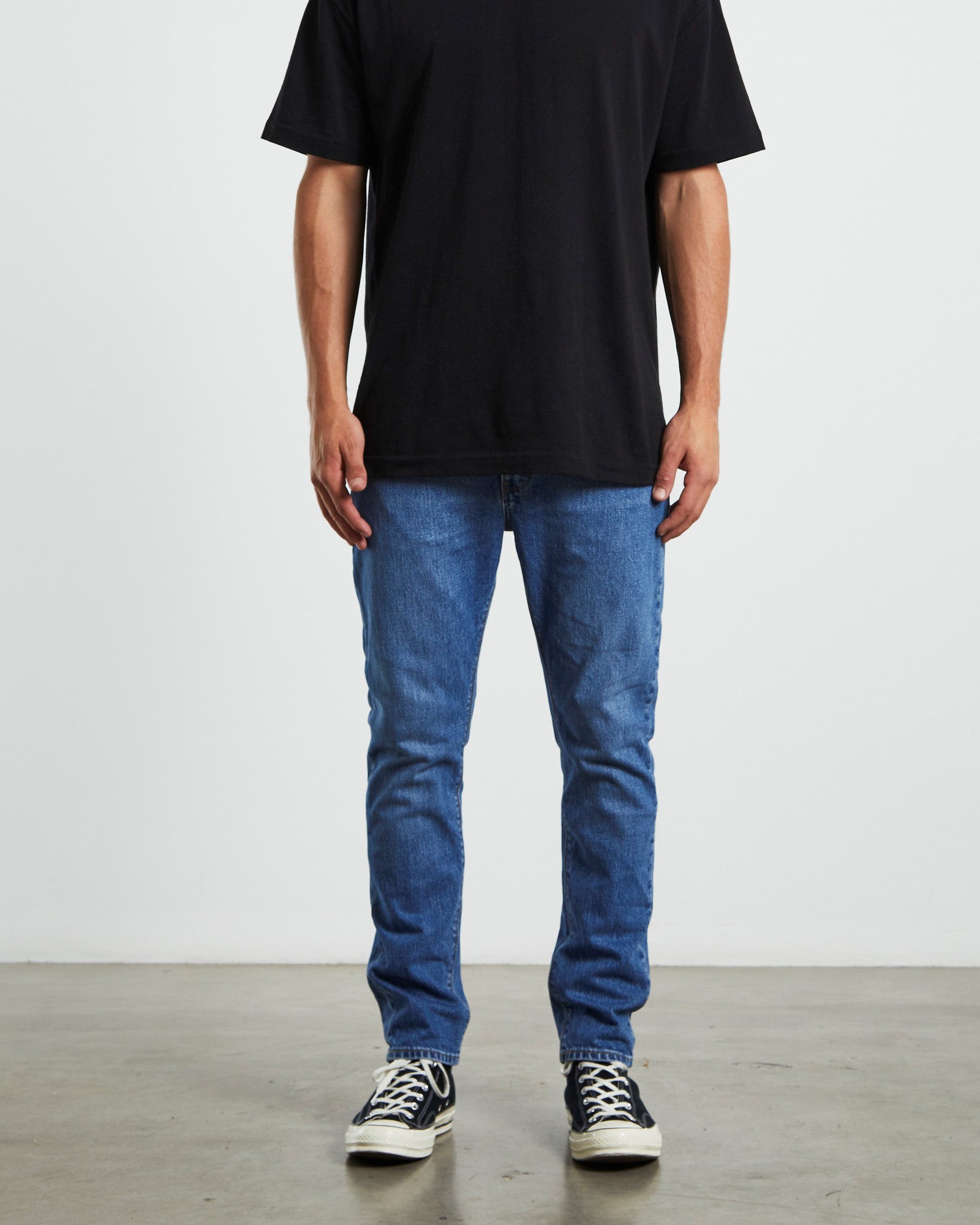 A Dropped Slim Denim Jeans – General Pants Co.