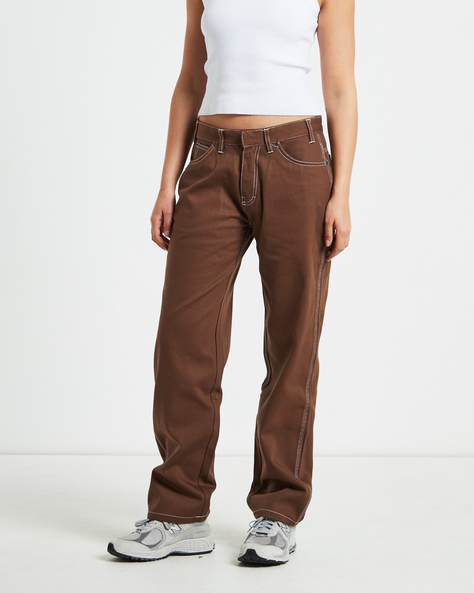 Low Rider Twill Pants in Timber Brown – General Pants Co.