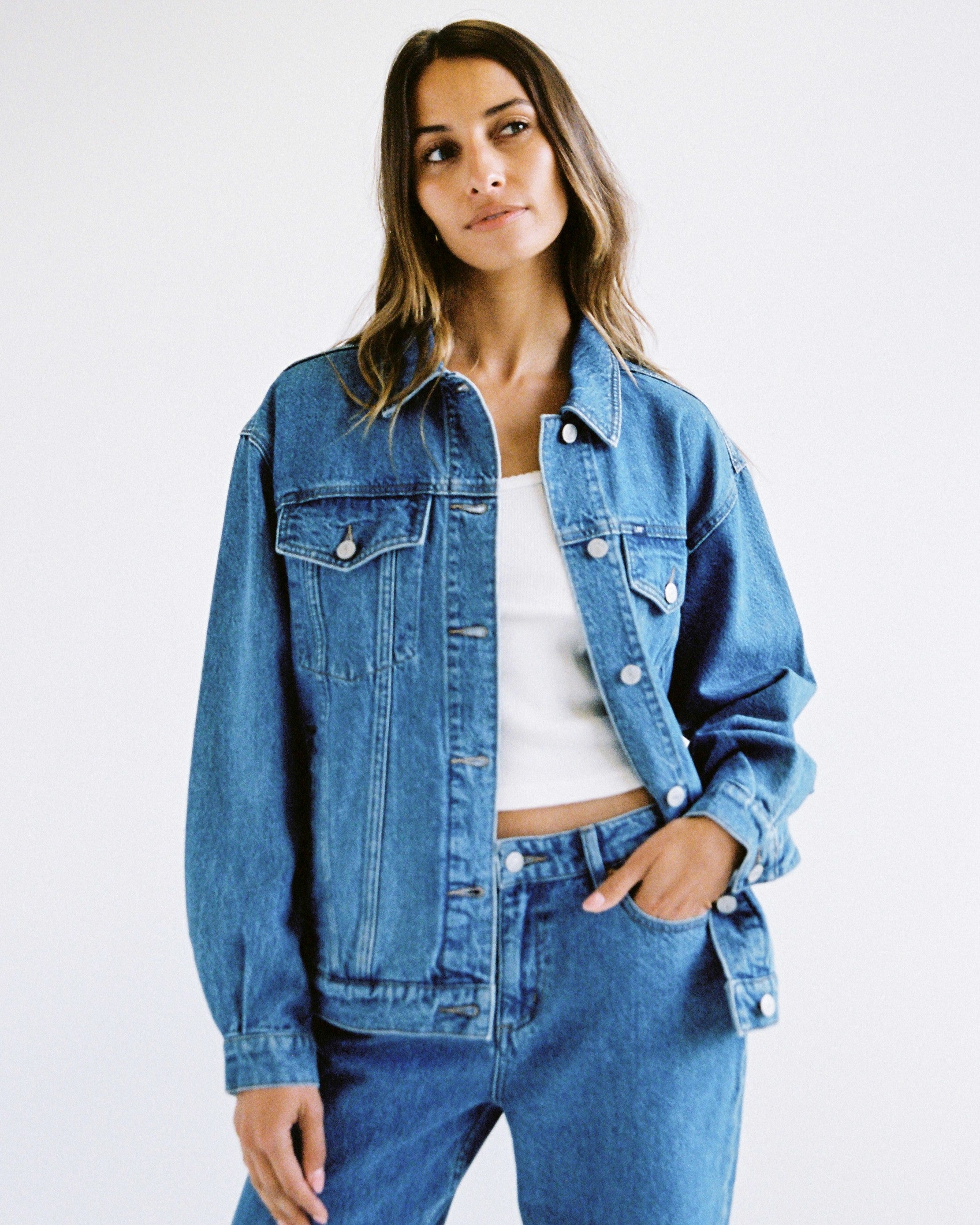 Signature Baggy Denim Jacket – General Pants Co.